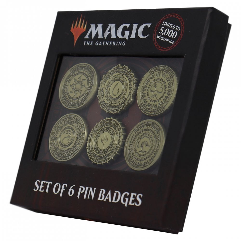 Magic: The Gathering Limited Edition Mana Symbol Pin Badges (Set of 6)