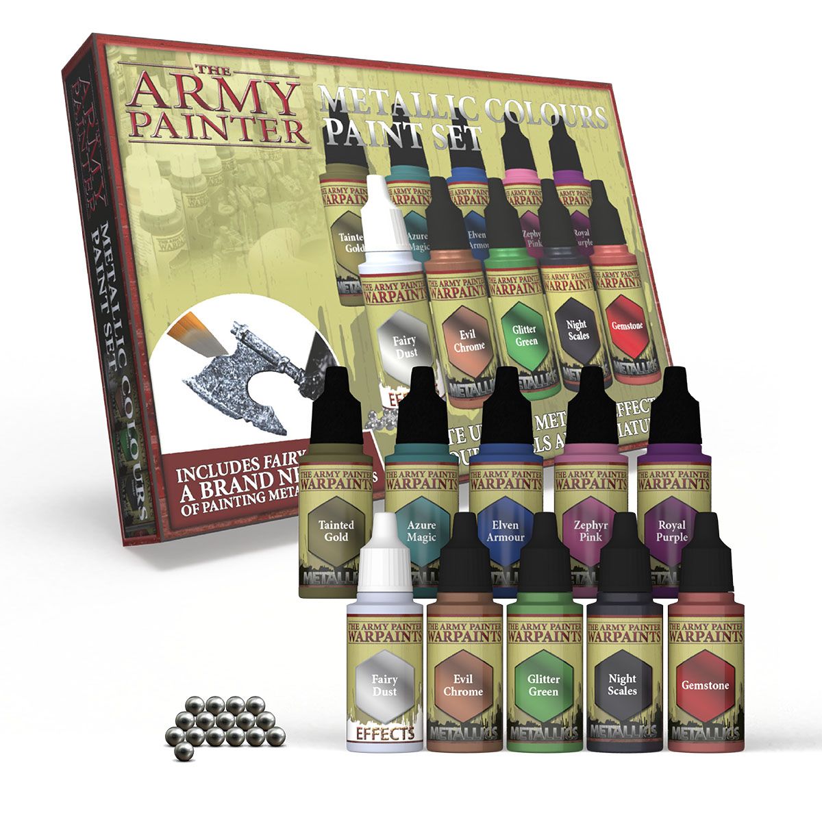 The Army Painter Metallic Warpaints: Metallic Colours Paint Set