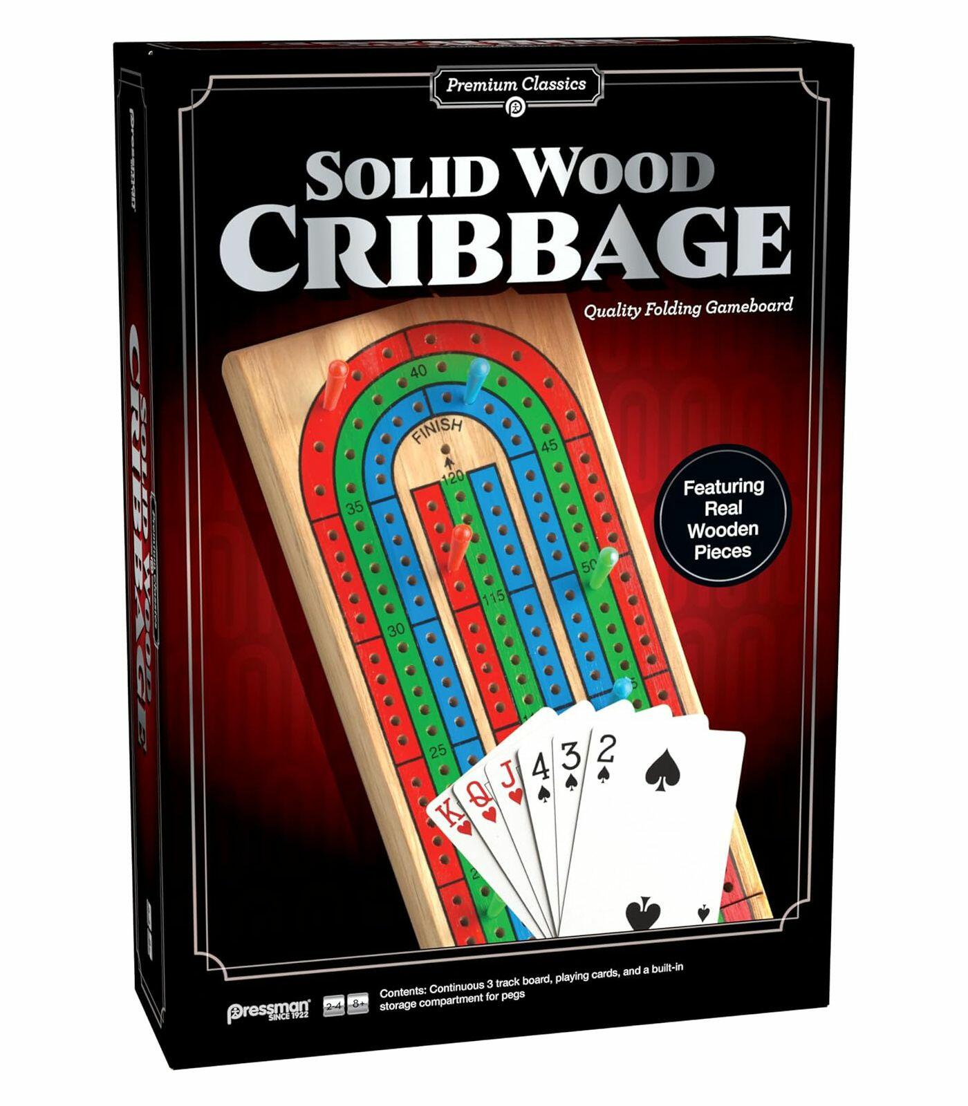 Premium Classics Solid Wood Cribbage